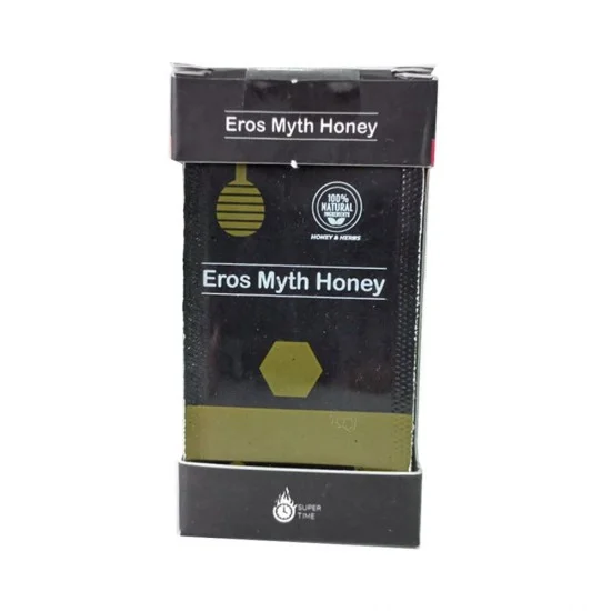 TurkAttar, Eros Myth Honey, Natural Sexual Tonic for Enhanced Arousal and Stamina, 7g ×12 Sachets